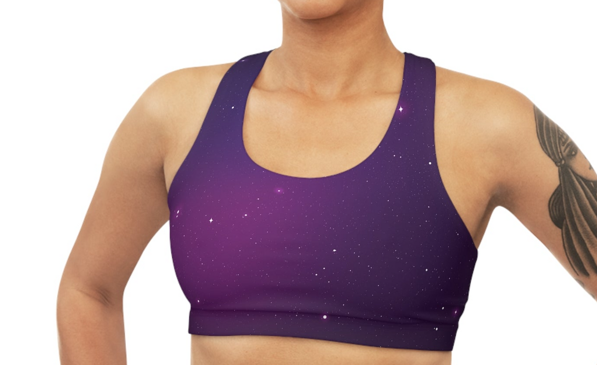 TROPICAL NIGHT - Seamless Sports Bra – Resin Vibe